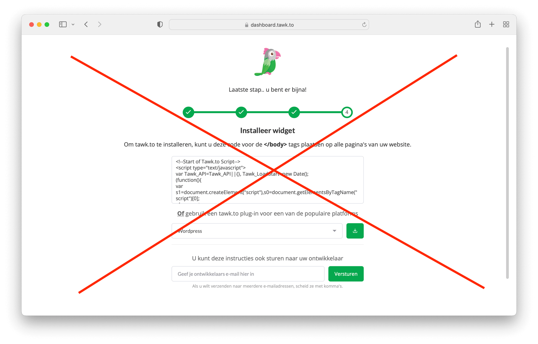 Set up livechat module - Tawk.to
